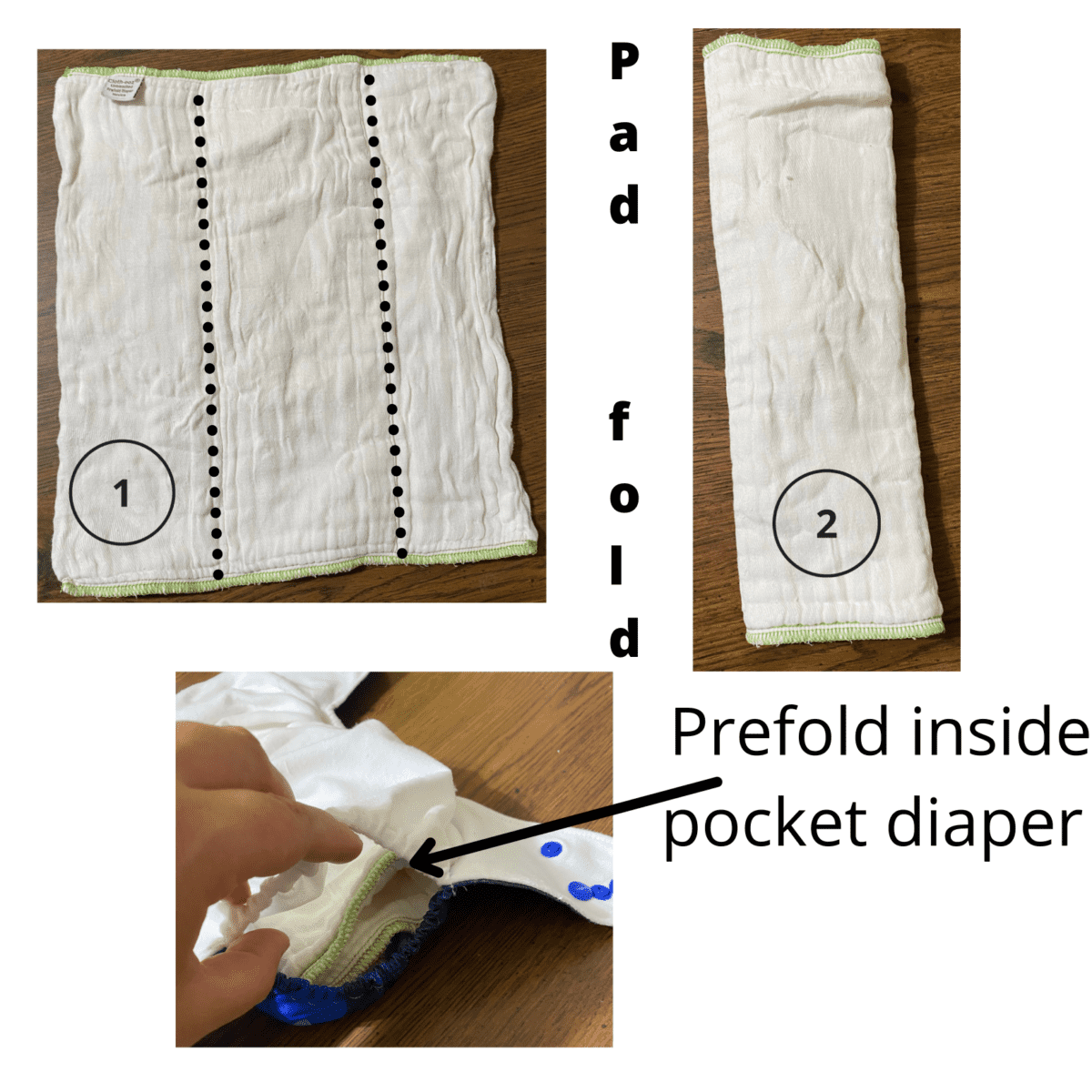 How to use pocket cloth diapers with inserts: Flats, prefolds, flour ...